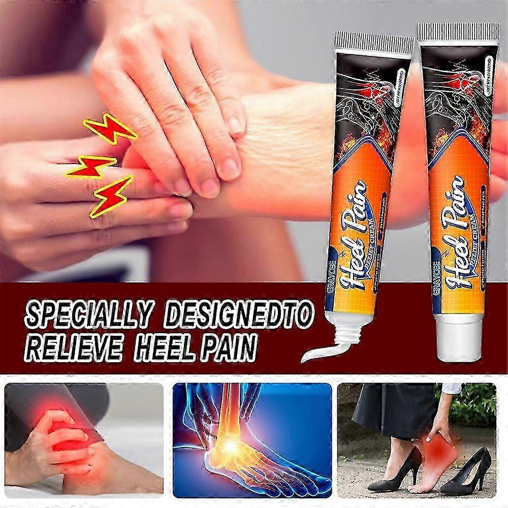 2x Heel Spur Pain Relief Cream Treatment Joint Tendon Pain Rheumatism ...