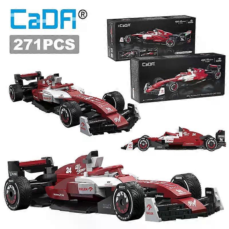 Cada 1:24 Alpha Romeo 2022 F1 Racing Car C42 Sports Car Model Building ...