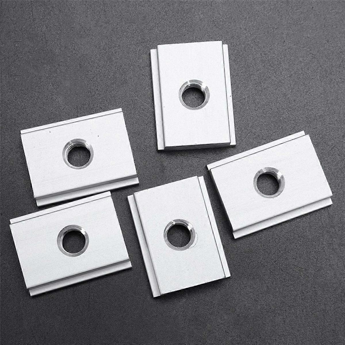 5Pcs M8 T-Track Slider Sliding Nut Aluminum Alloy T Slot Nut For Woodworking Tool Jigs Screw ...