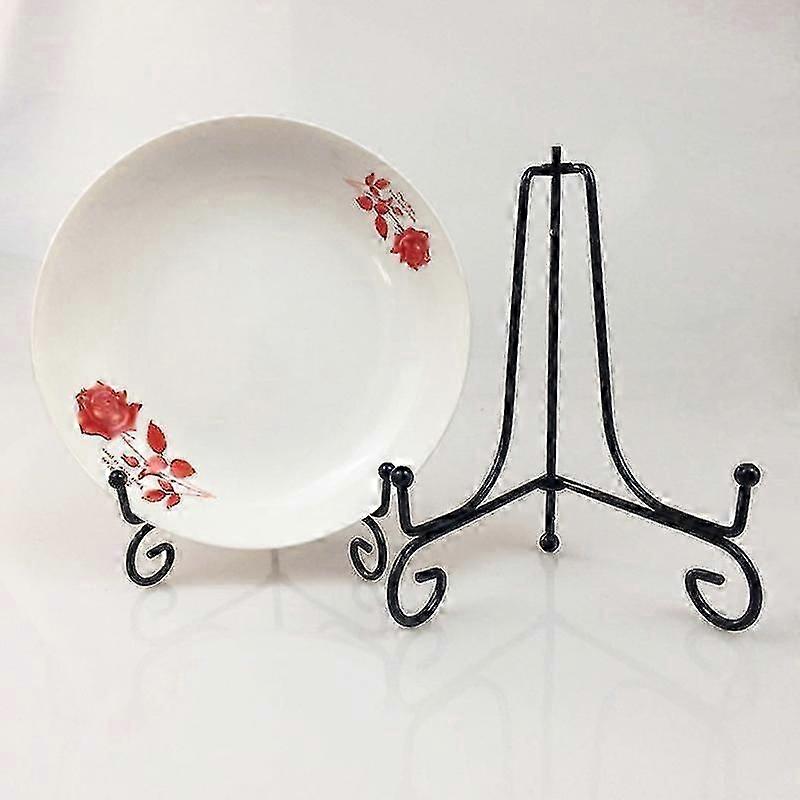 5 Pack Iron Display Stand, Black Iron Easel Plate Display Photo Holder ...