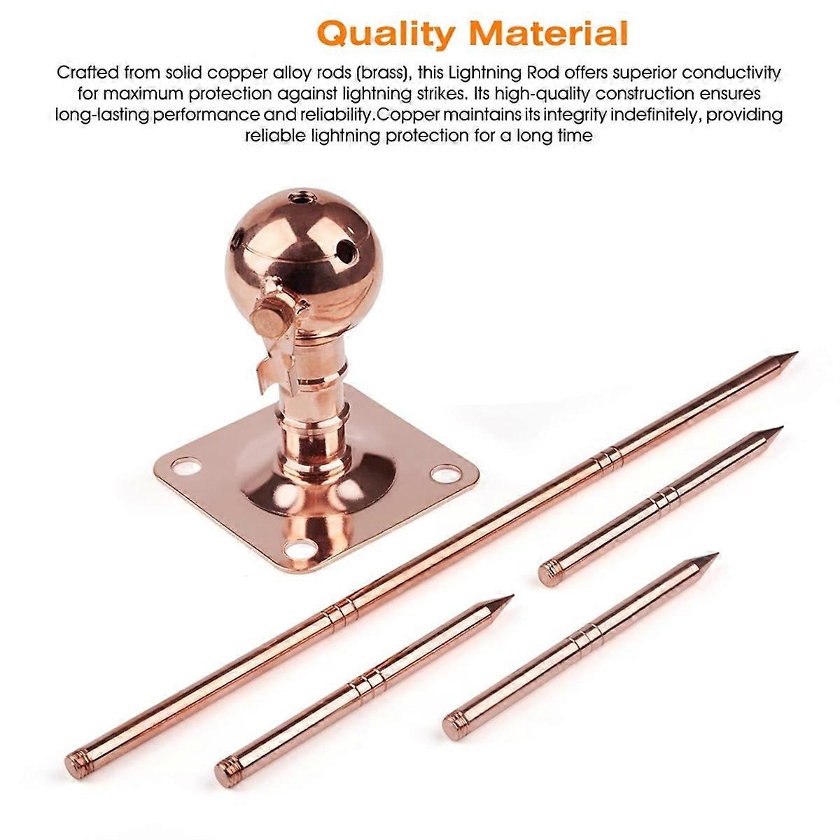 Rod, Copper Brass Rod Kit Removable Protection Equipment System for ...