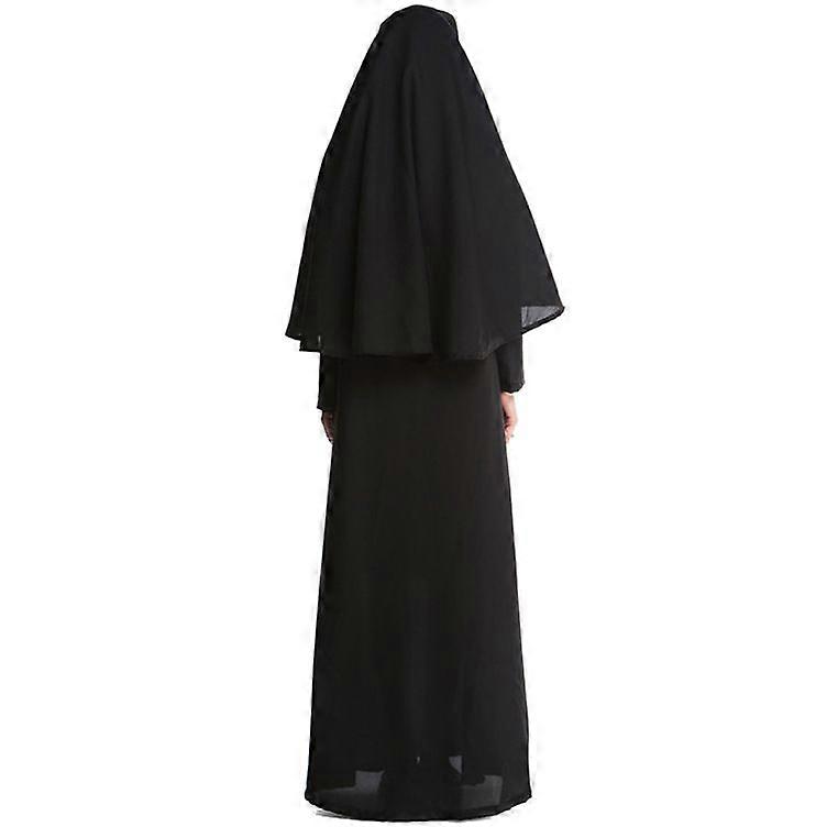 1 set Halloween nun costume, adult women masquerade cosplay stage ...