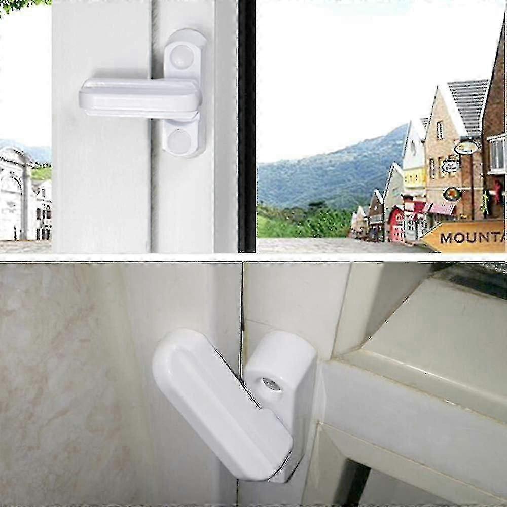 4-pack Sash Jammer Window Lock White Metal Security Latch Door Home ...