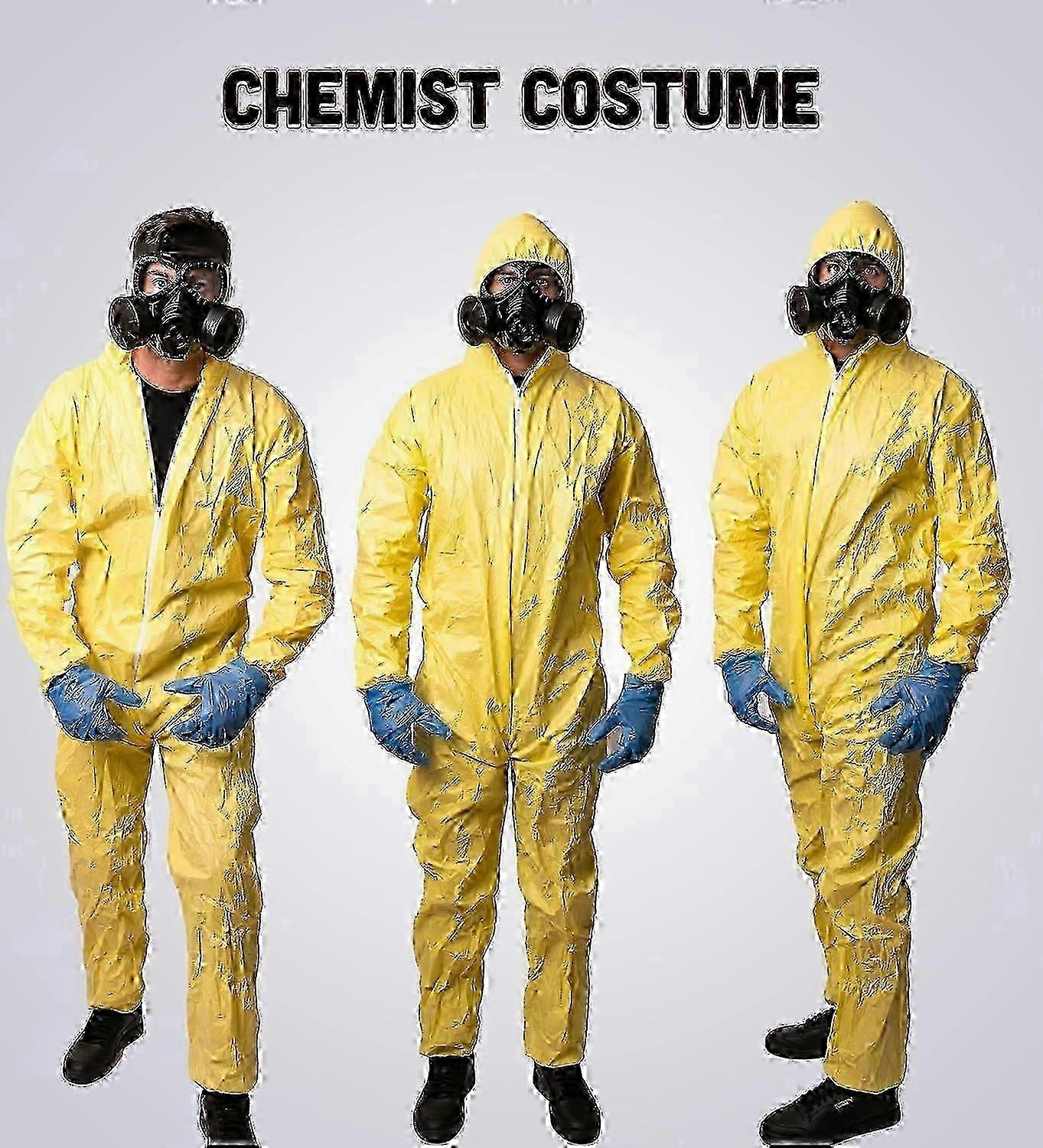 Breaking Bad 3-Piece Meth Cook Costume, Halloween Cosplay for Men ...