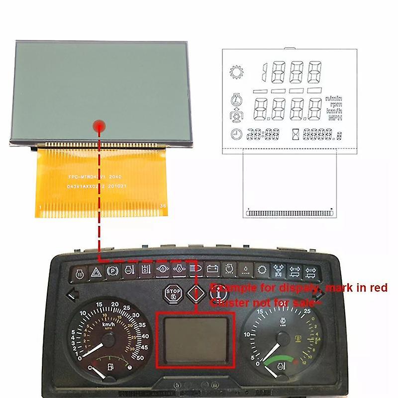Lcd Display For John Deere Massey Ferguson Tractors Instrument Cluster ...