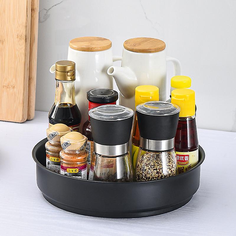 Spice Turntable, Non-Slip Kitchen Cabinet Turntable Organizer Storage ...