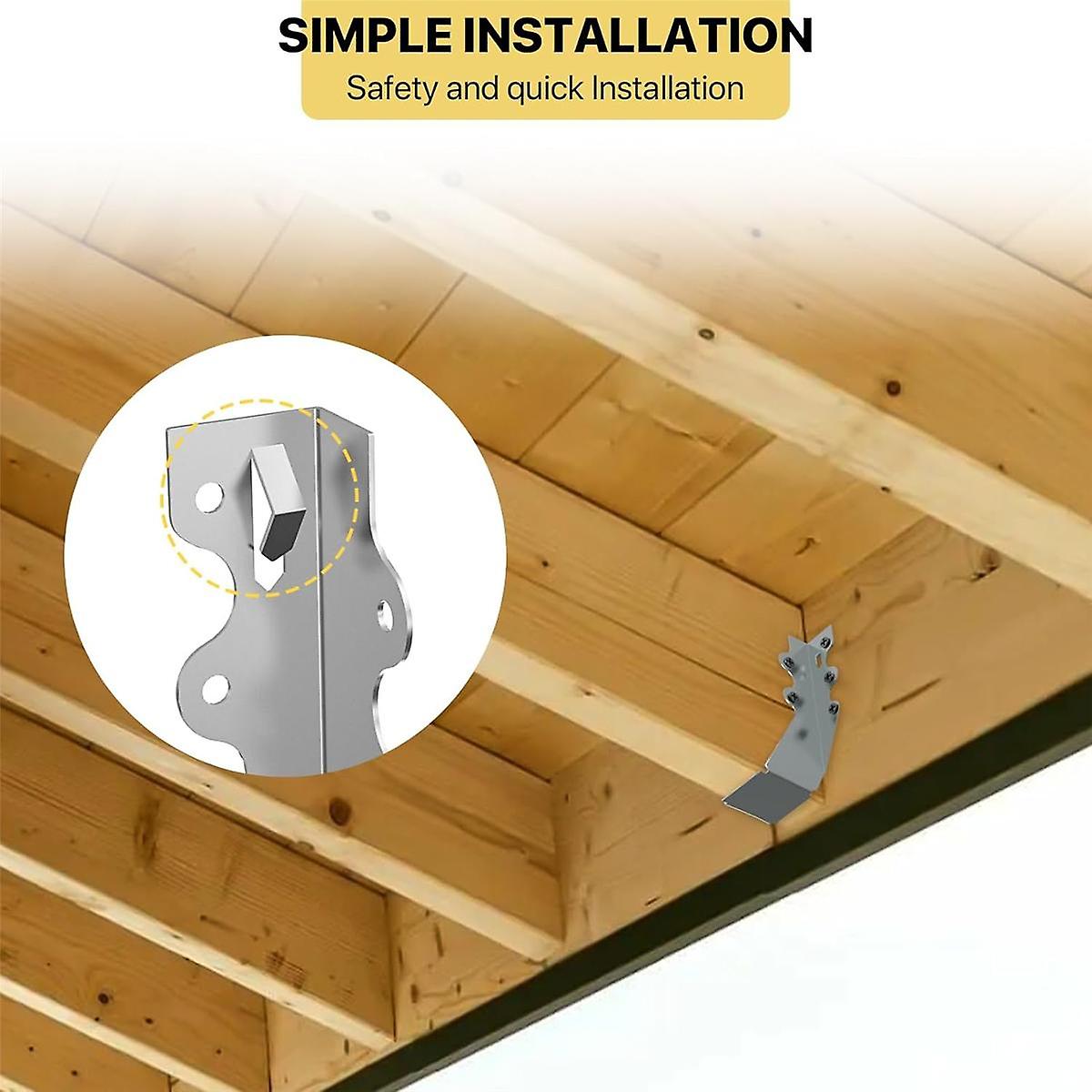 10Pcs 2x6 Joist Hanger,Gauge Double Shear Face Mount Joist Hanger ...