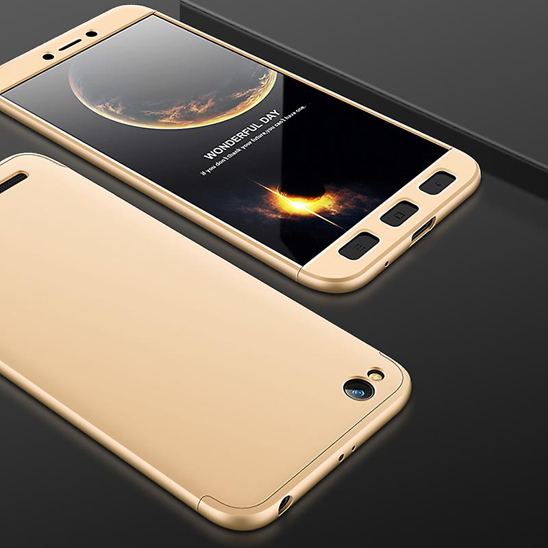 360 full body protective case for Xiaomi Redmi 5A – gold | Fruugo UK