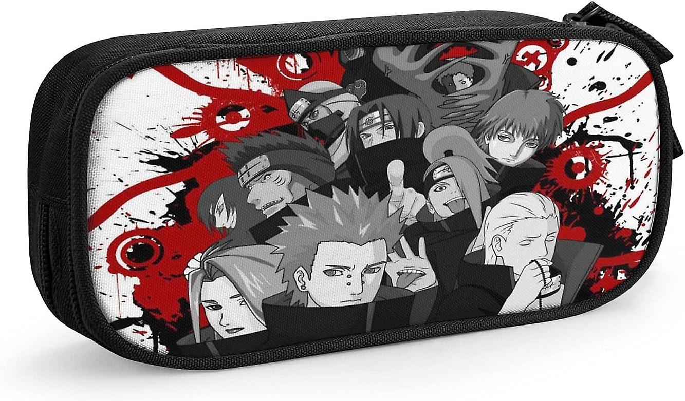 Naruto-Akatsuki Pencil Pen Case Wide-Opening Pencil Pouch Pen Bag with ...