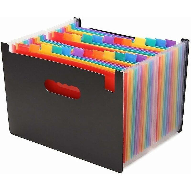 A4 Accordion Suitcase Sorter, 24 Compartment Pocket File, Expandable ...