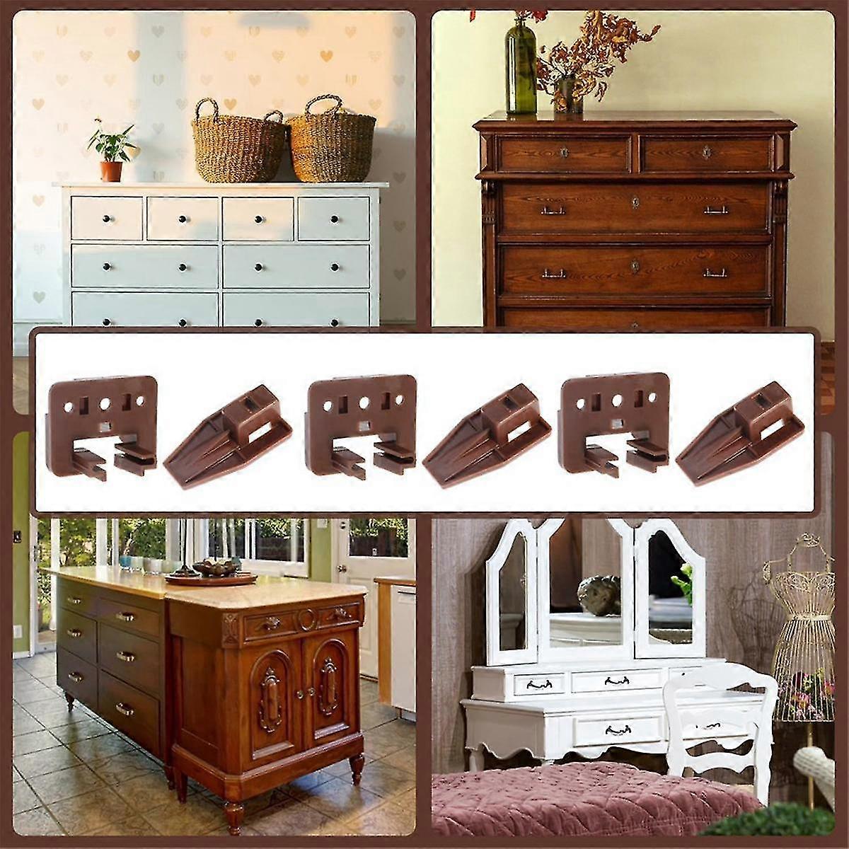 10PCS Drawer Slide Track Guide Glide for Center Mount Drawer for ...