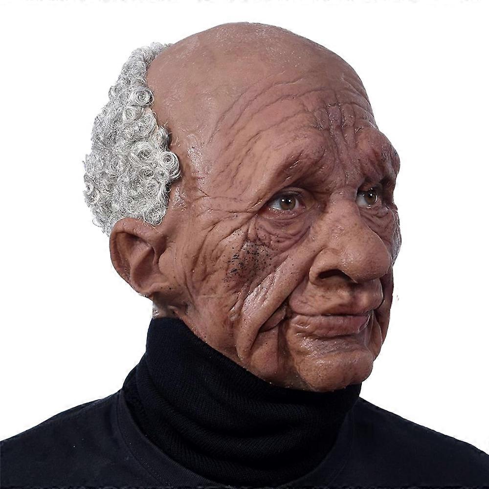 Halloween Old Man Old Women Realistic Latex Mask Grandmother ...