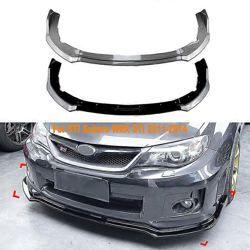 For STI Subaru WRX STI 2011-2014 Car Front Bumper Lip Splitter Diffuser ...