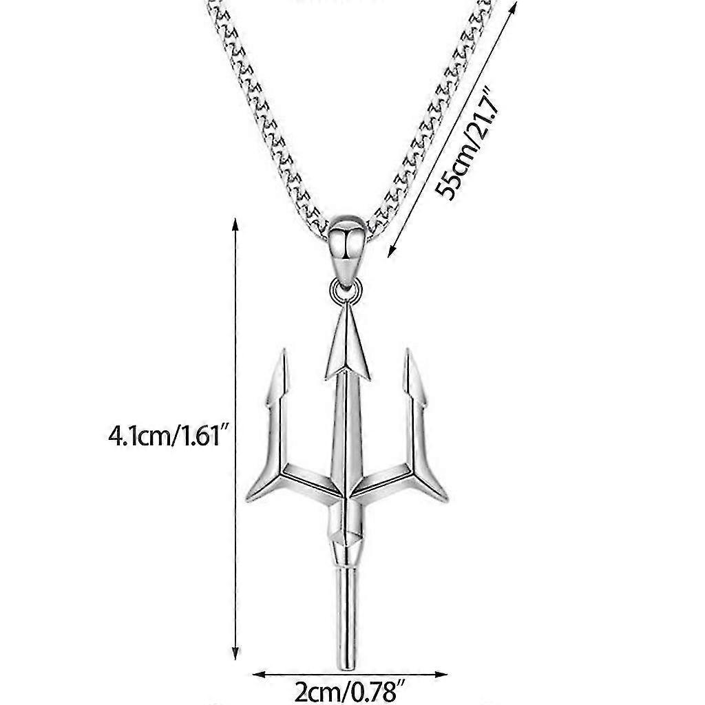 Fashion Niche Trident-shaped Pendant Sweater Chain Ins Valentine's Day ...