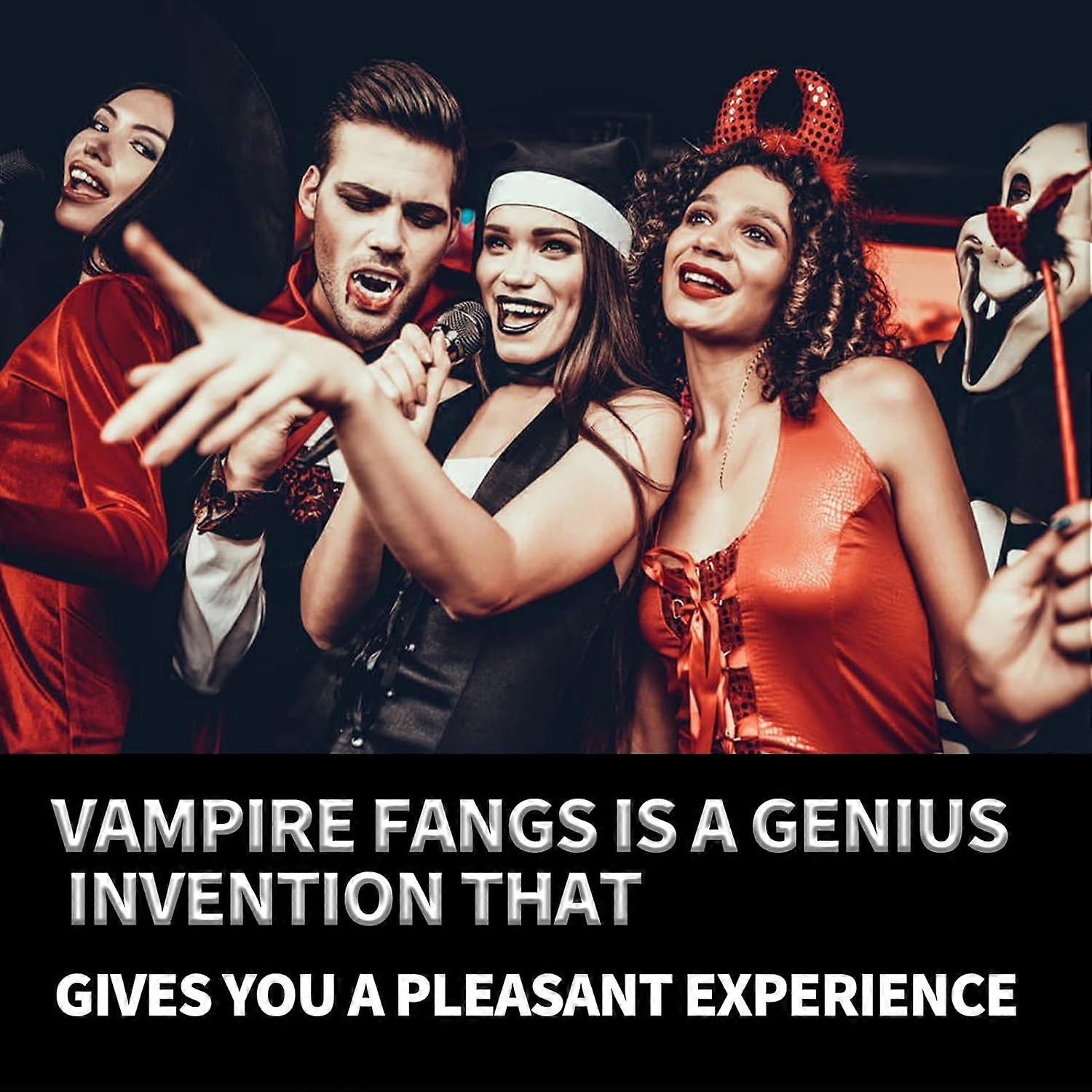3PCS Retractable Halloween Vampire Fangs, Not Scratch The Gums ...