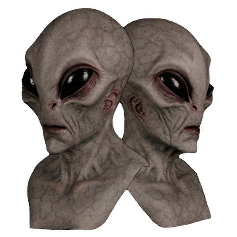 Alien Mask Halloween Horror Latex Full Head Masks Scary Adult Cosplay ...
