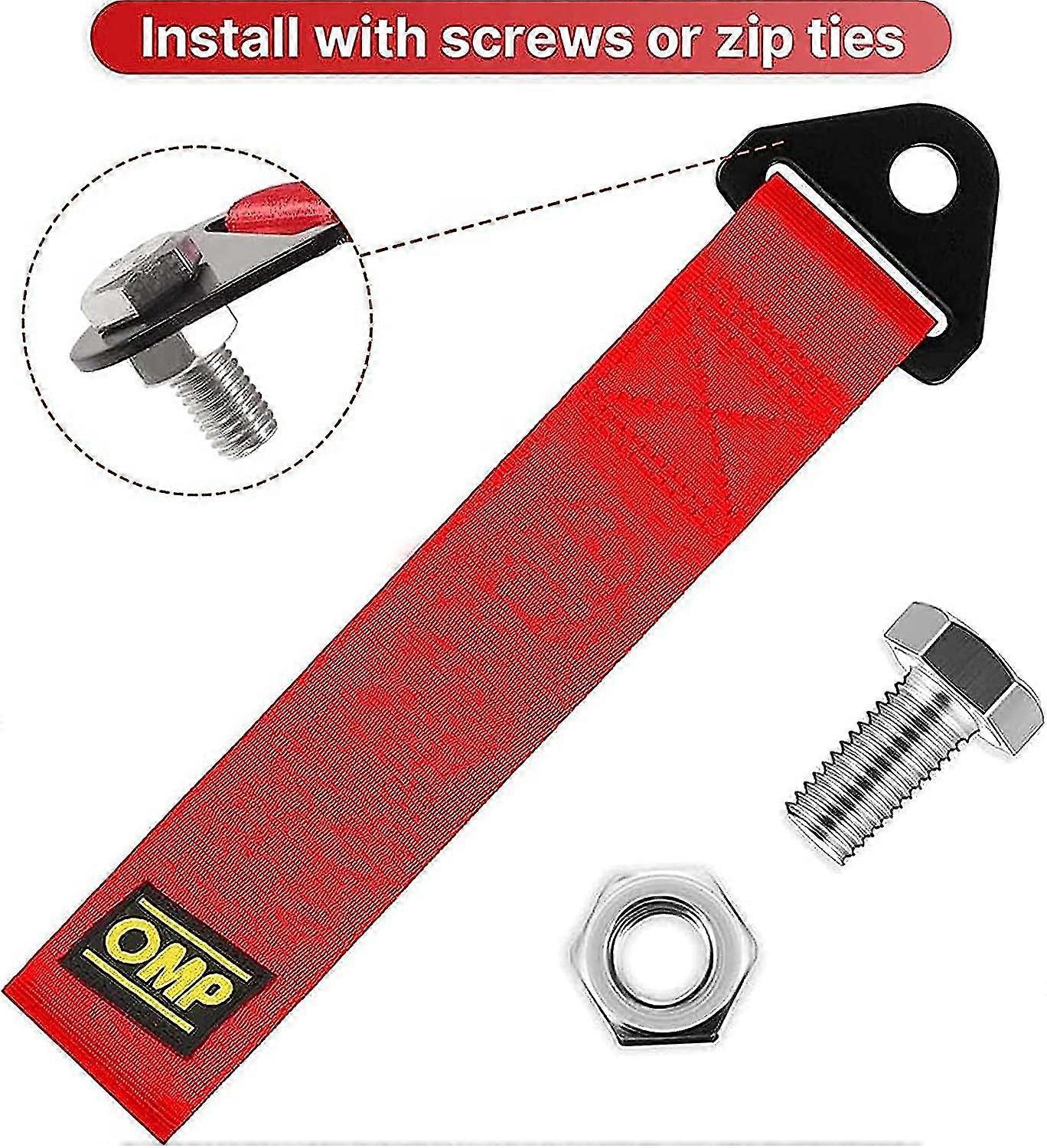 2 Pieces Nylon Tow Ropes, Racing Car Tow Strap, Sports Tow Strap, For ...