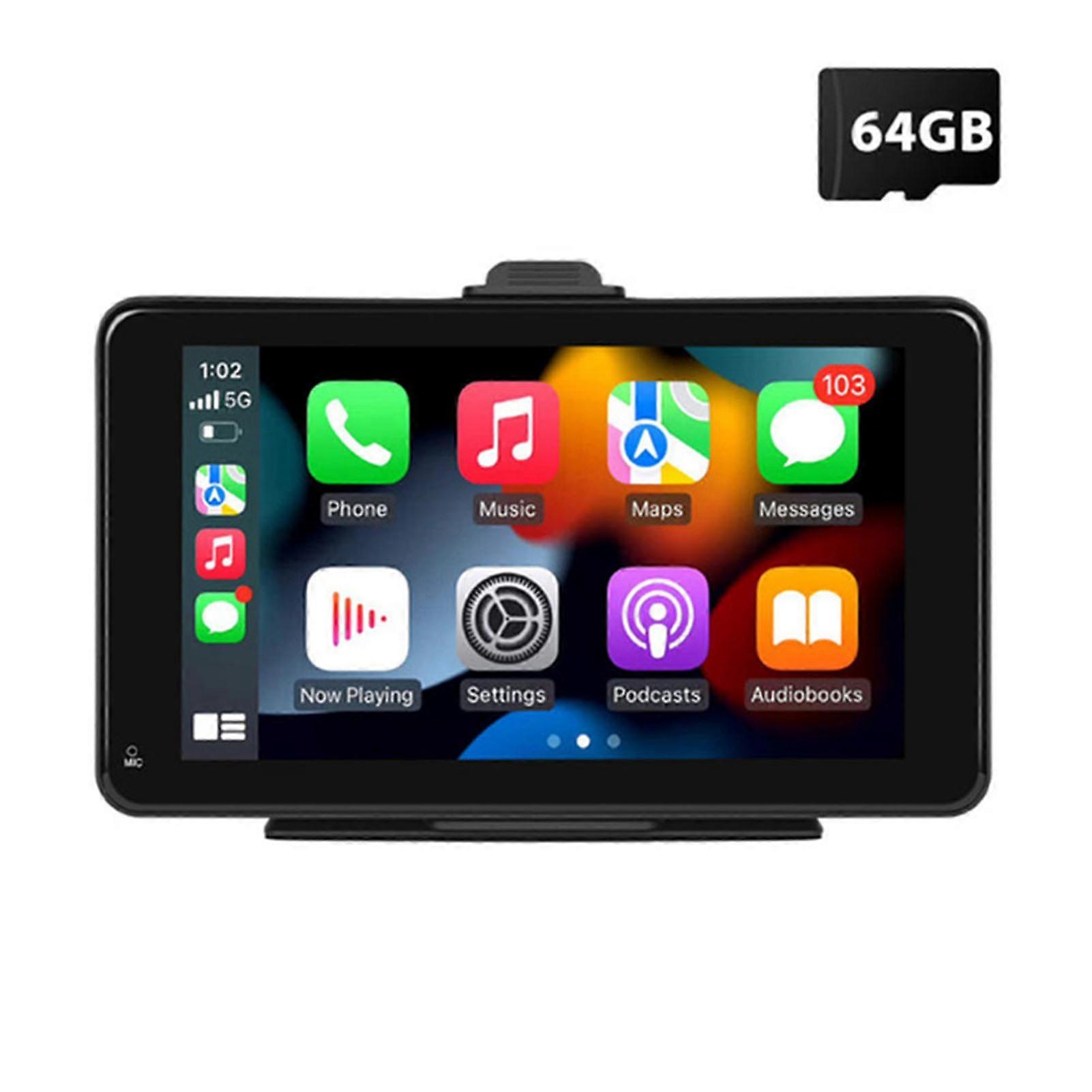 7 inch Portable Car Smart-Screen Universal Wireless Carplay-compatible ...