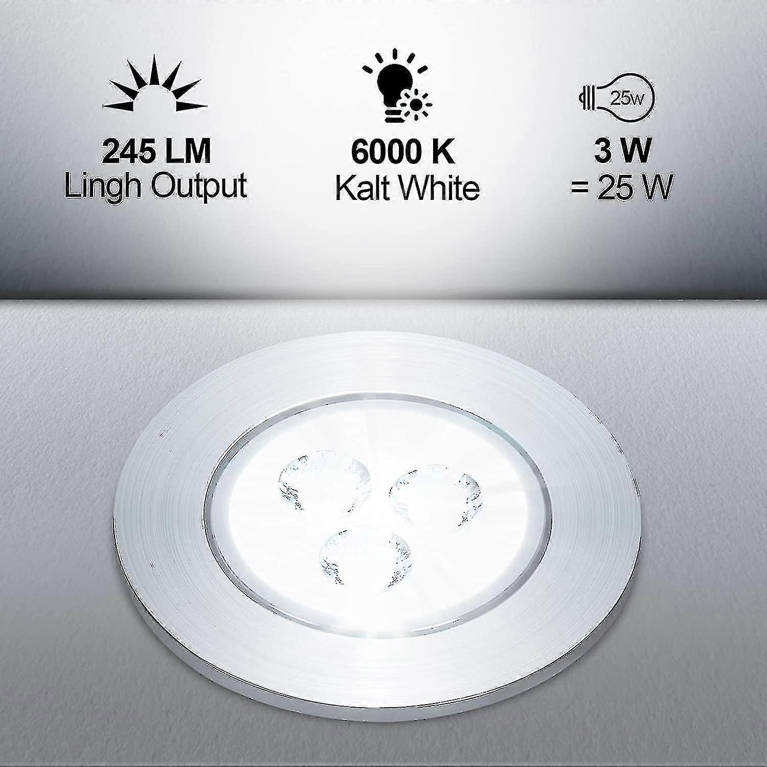 20 Pack Led Recessed Led Downlights, 3w Ceiling Lamp, 30 Rotatable ...