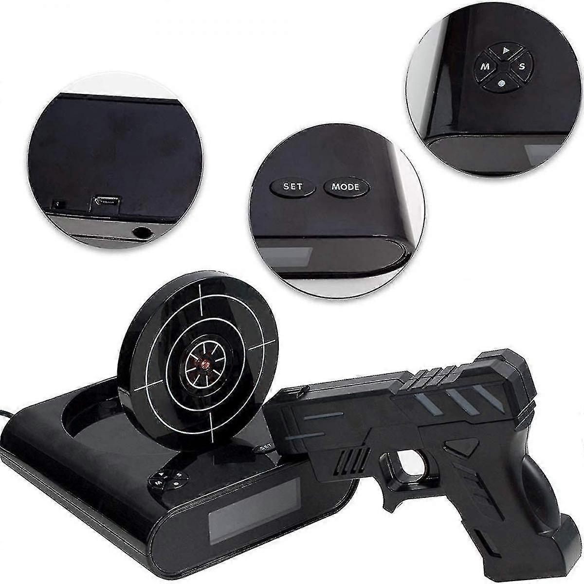 Target Wake Up Alarm Clock, Creative Gun Shooting Alarm Personalized 12 ...