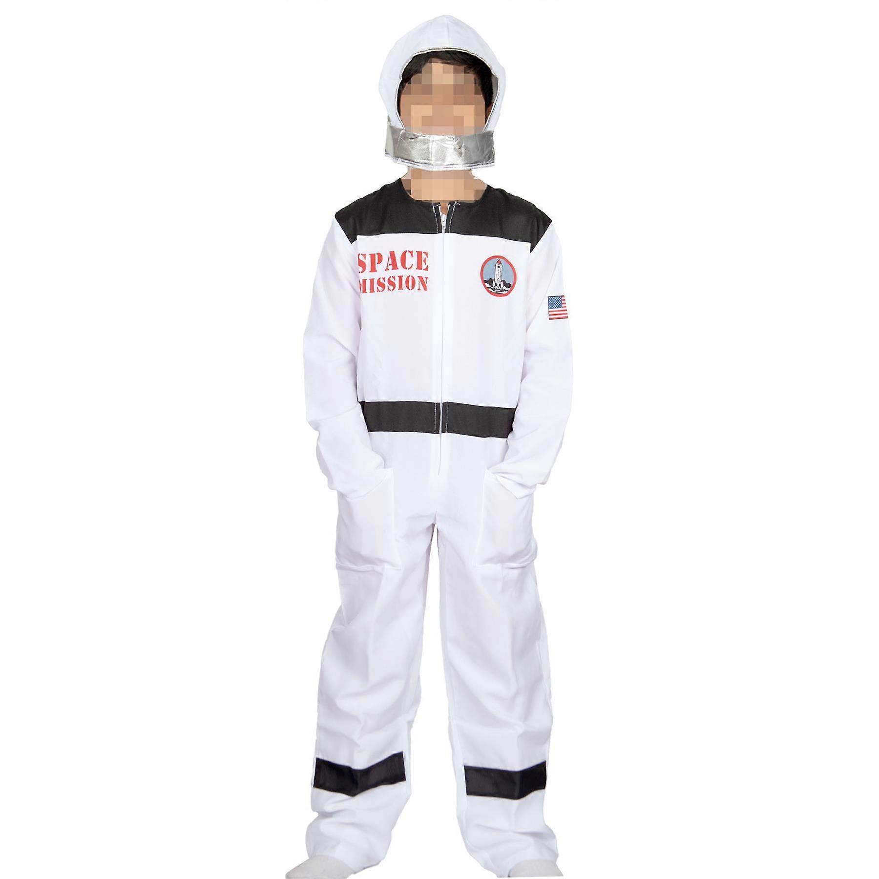 Kids Spaceman Costume Astronaut Role Play Halloween Space Suit Outfit ...