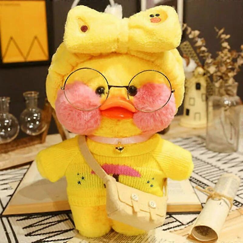 30cm Ducks Soft Toys Lalafanfan Ducks Doll Plush Toy Wearing Hyaluronic ...