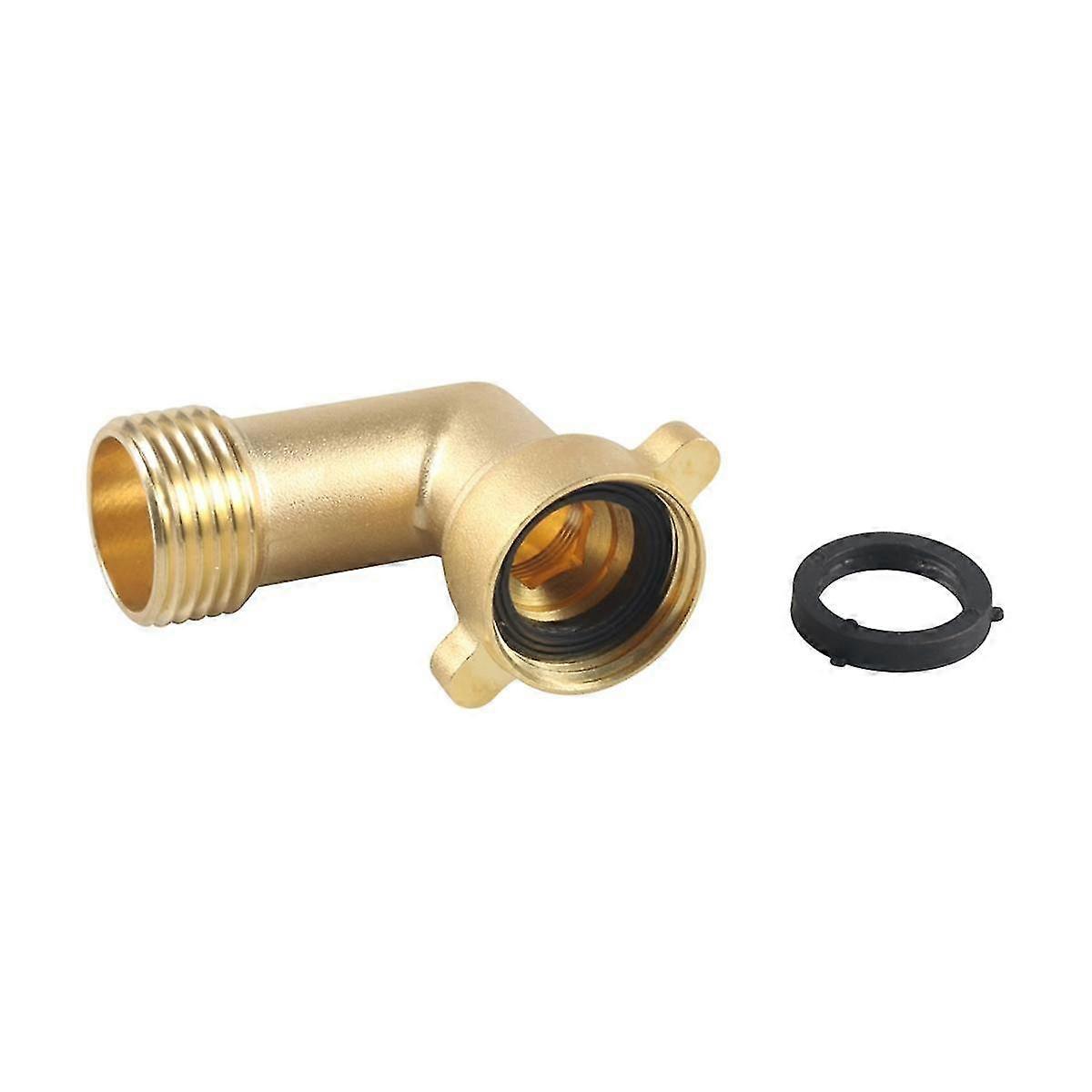 Rv City Water Fill Inlet Flange Brass With Hose Elbow Check Valve ...