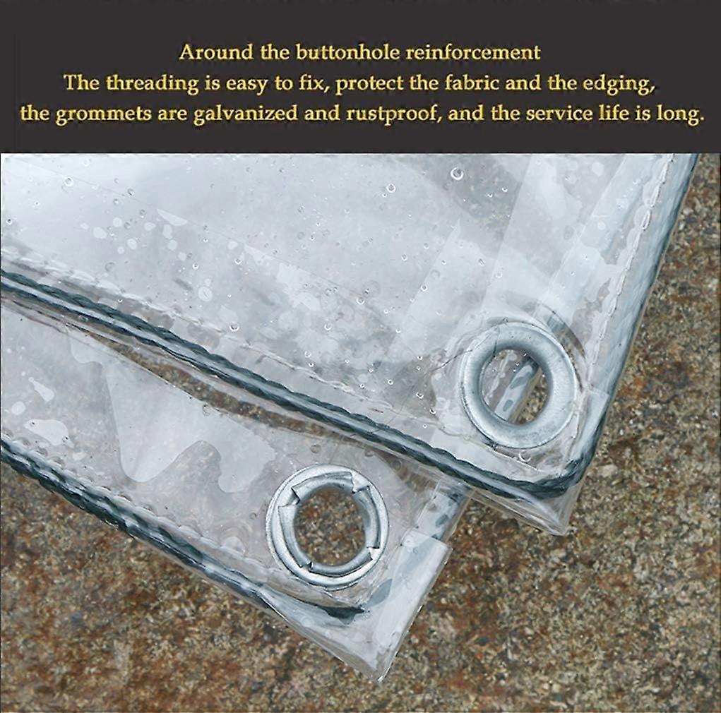 Heavy Duty Waterproof PVC Tarpaulin Clear Vinyl Ground Sheet Cover ...
