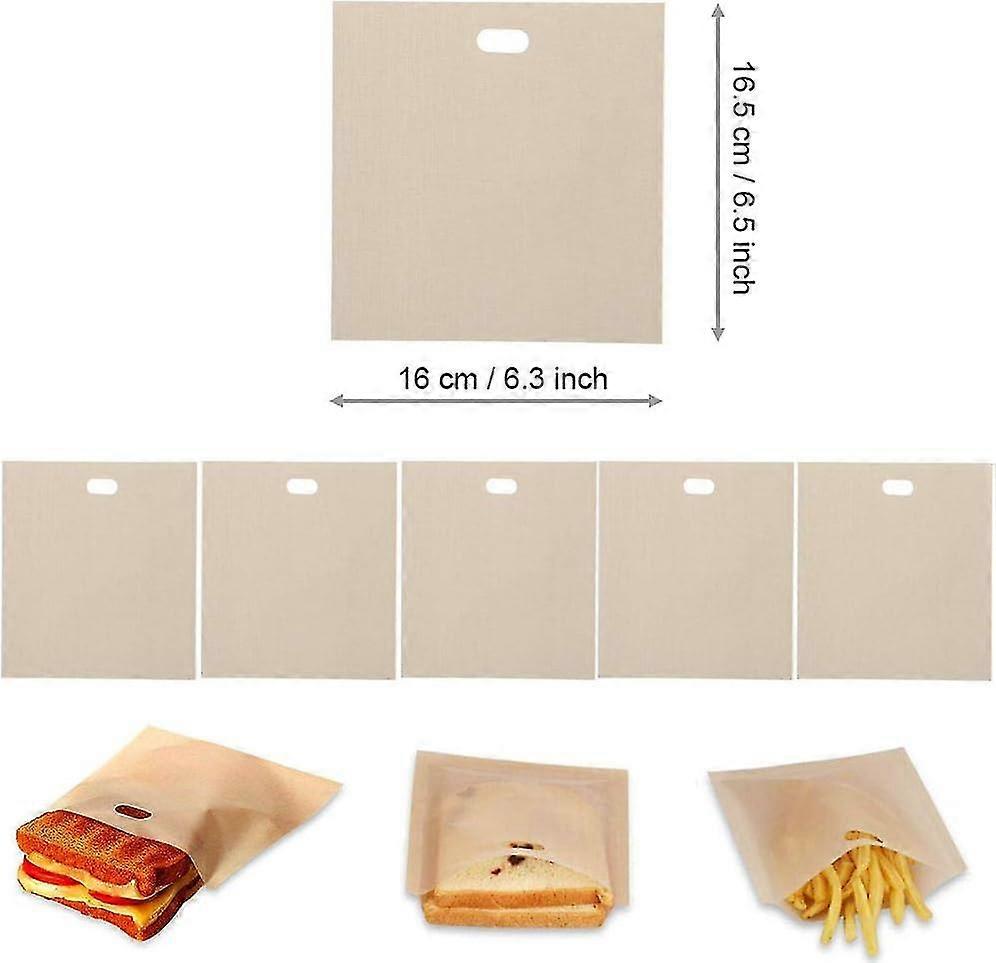 6 Pcs Toaster Bag Reusable Toast Bags High Temperature Resistance ...