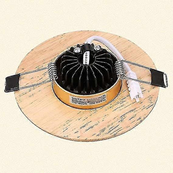 Wood Color Wooden Recessed Led Ceiling Downlights Vintage Brown Round ...