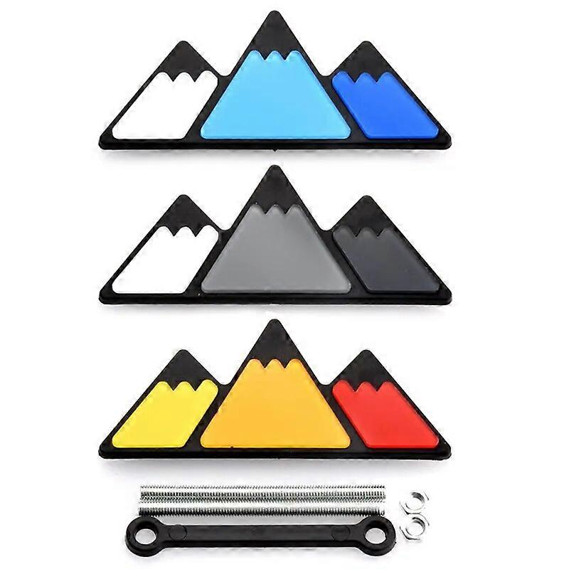 3 Tri Colors Grille Badge Emblem For Toyota TRD Tacoma Tundra 4Runner ...