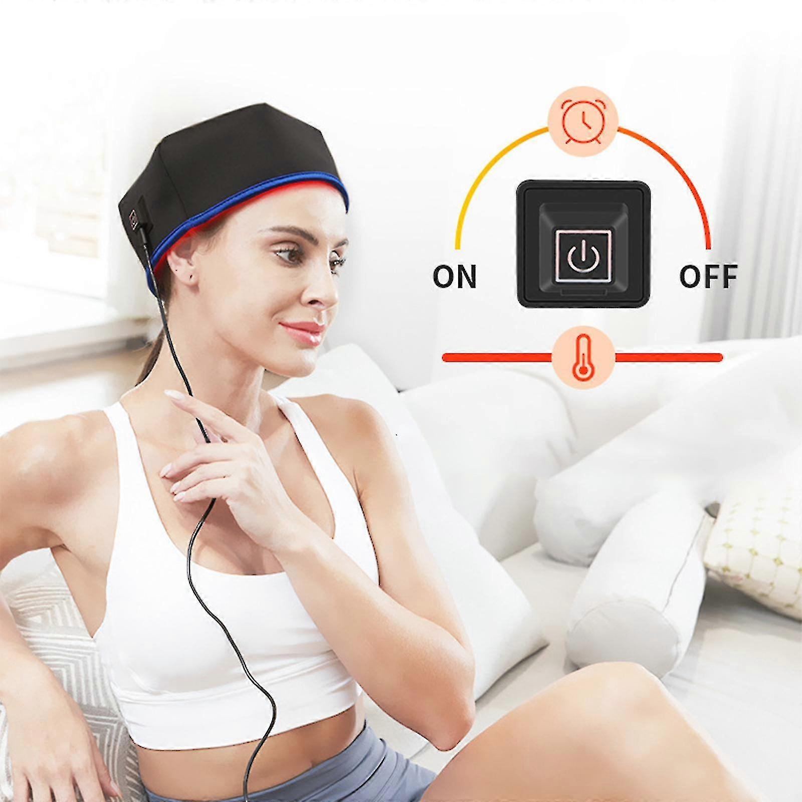 Led Red Near Infrared Therapy Cap Hat Regrowth Pain Relief Js | Fruugo AU