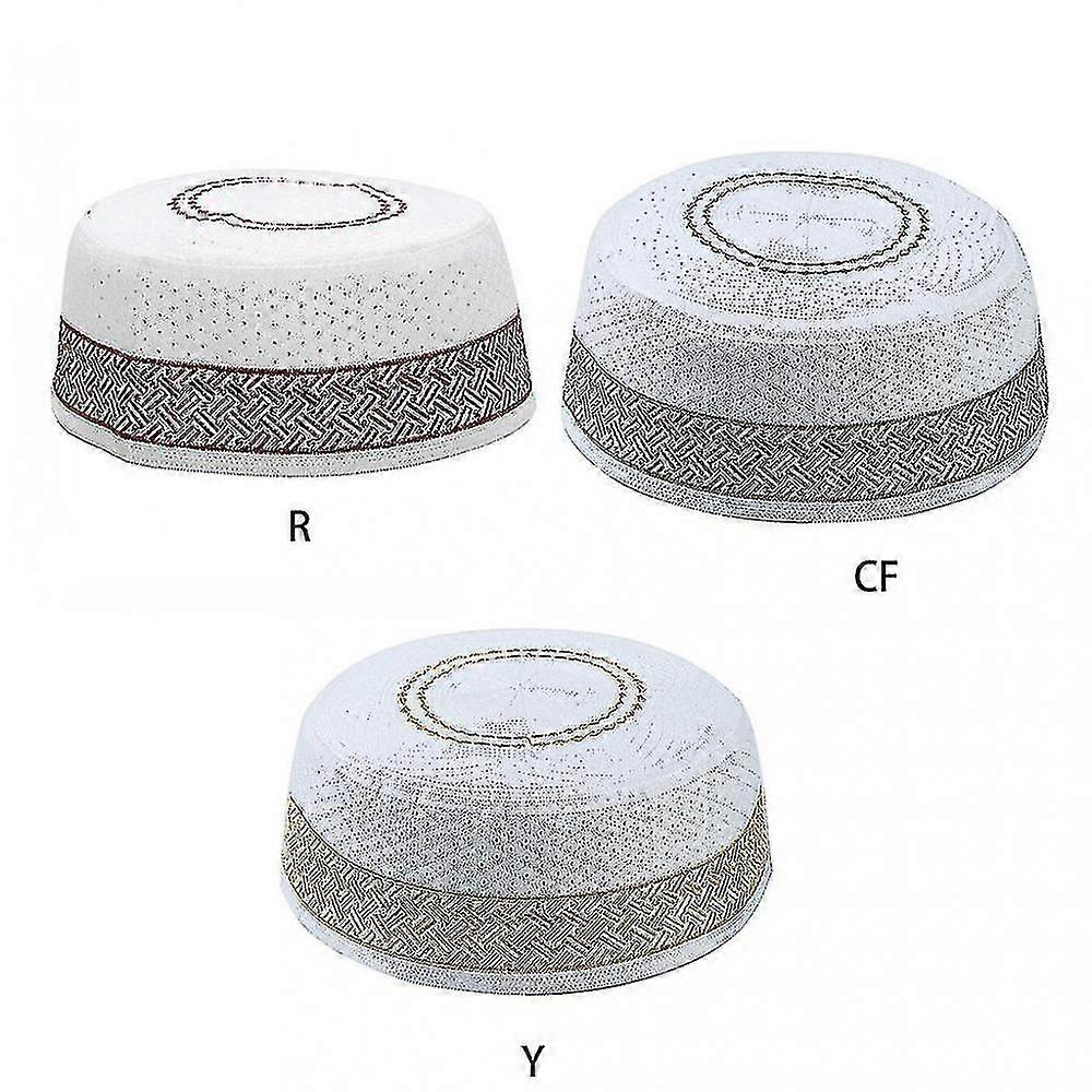 Muslim Kufi Hat For Men Islam Prayer Lightweight Embroidery Skull Cap ...