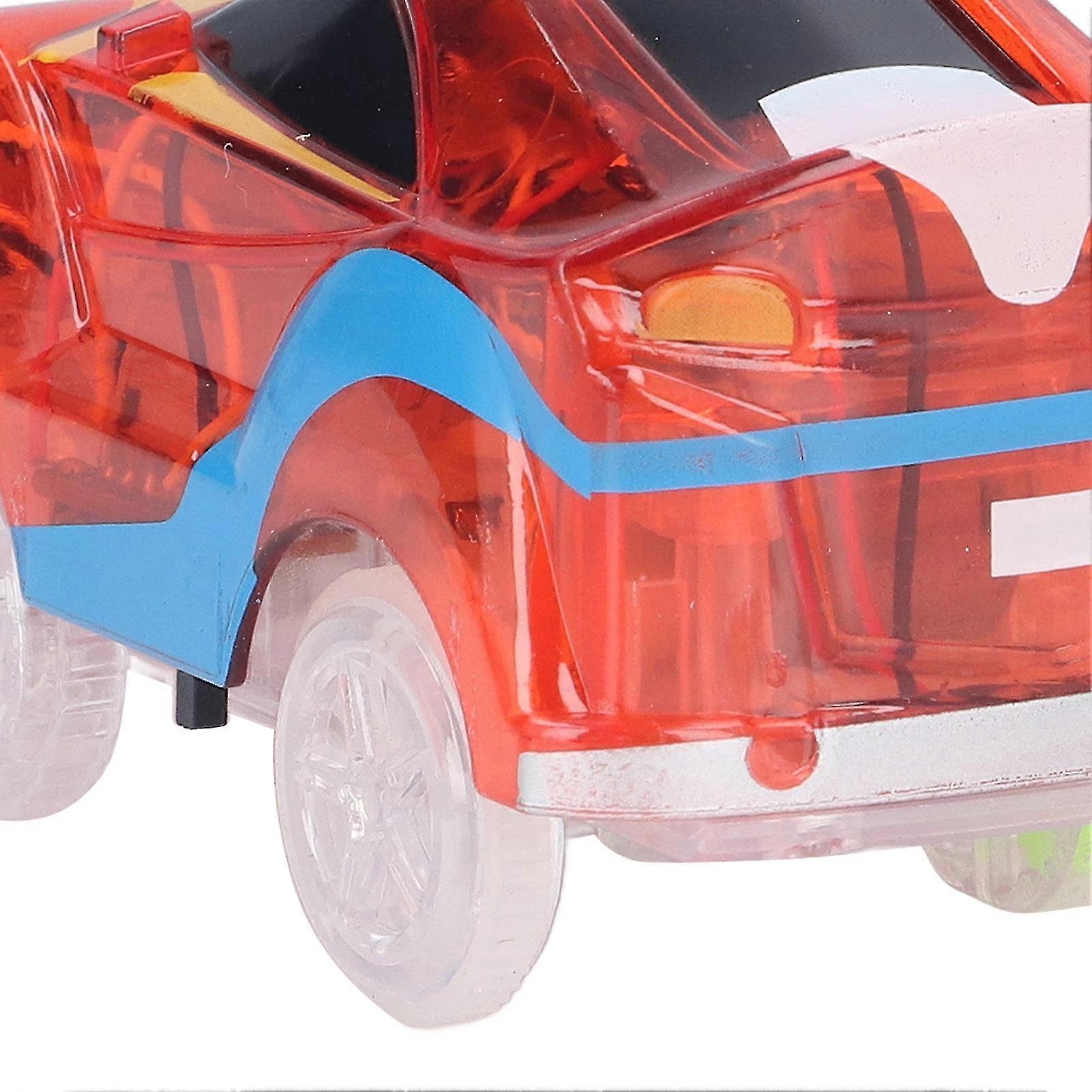 Tracks Cars 6 LED Lights Remote Control Light Up Track Cars with Music ...