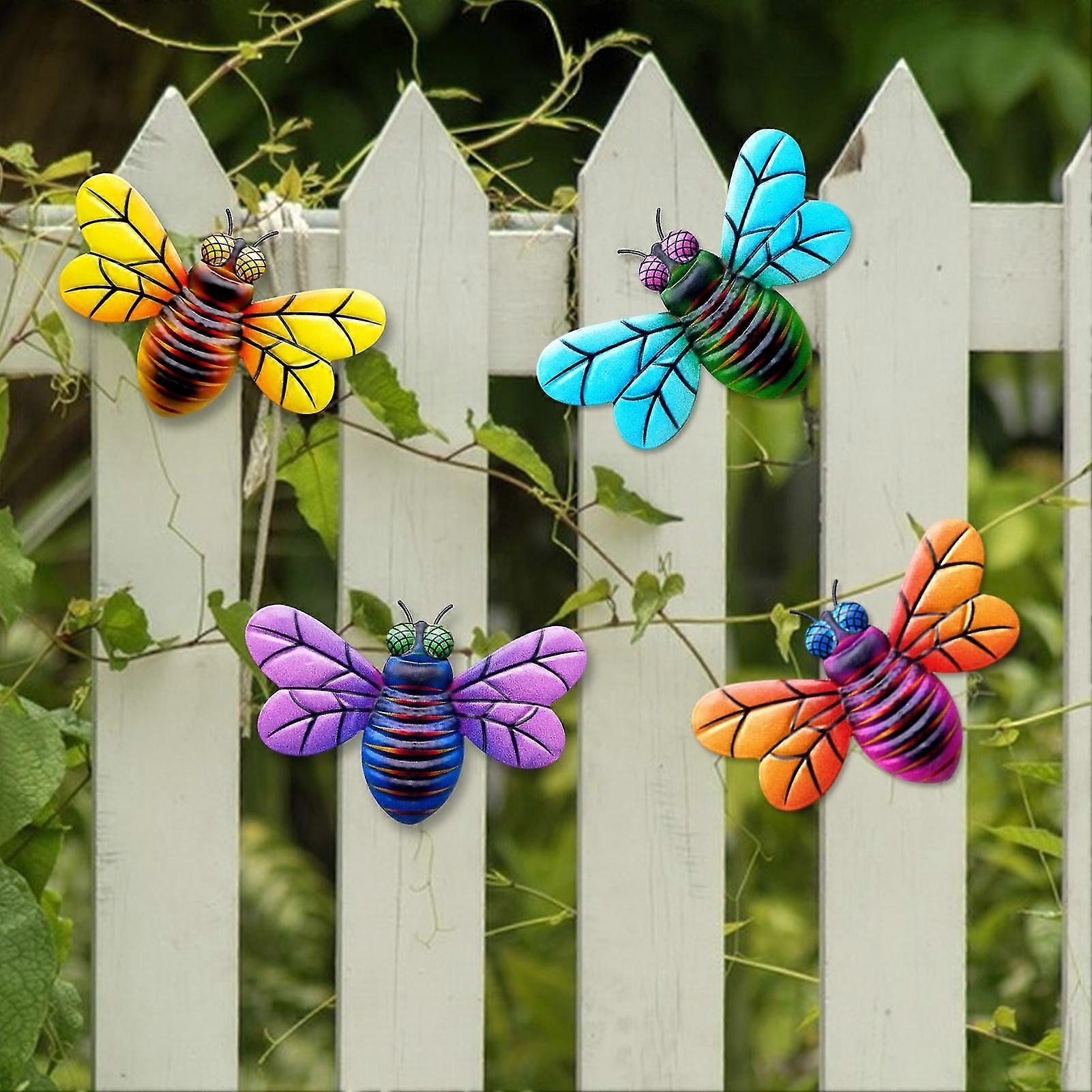 Metal Bee Wall Decoration Home Office Living Room Indoor Outdoor Wall ...