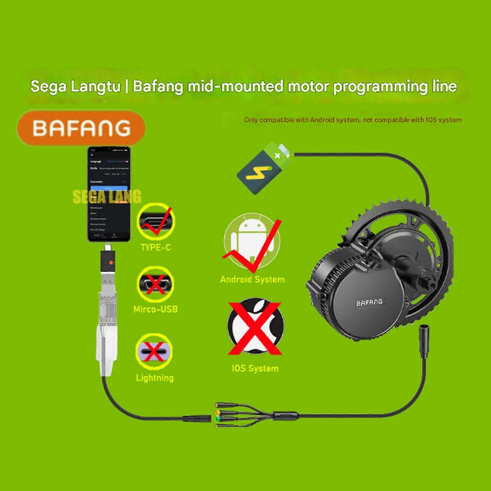 for Bafang Mid Motor USB Programming Cable 5Pin Female BBS01B BBS02B ...