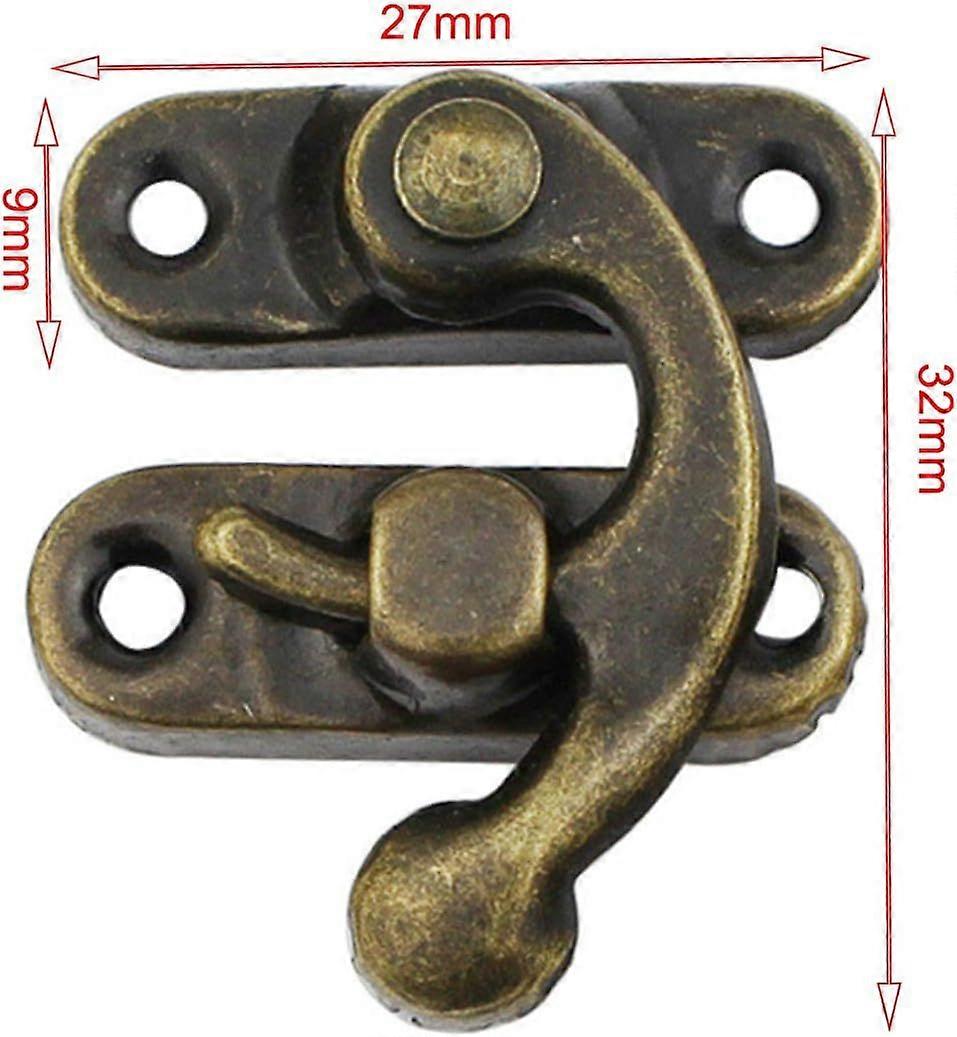 12pcs Closet Clasps Retro Decorative Cabinet Locks Jewelry Box Wedges ...