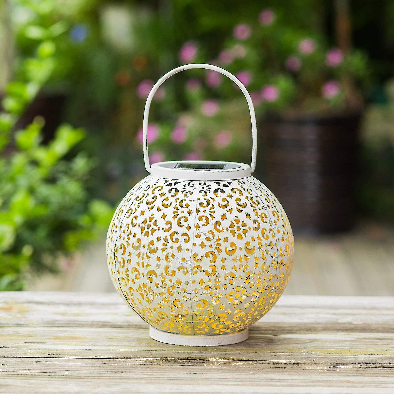 Large Hanging Solar Lantern For The Garden, Outdoor Lights, Metal ...