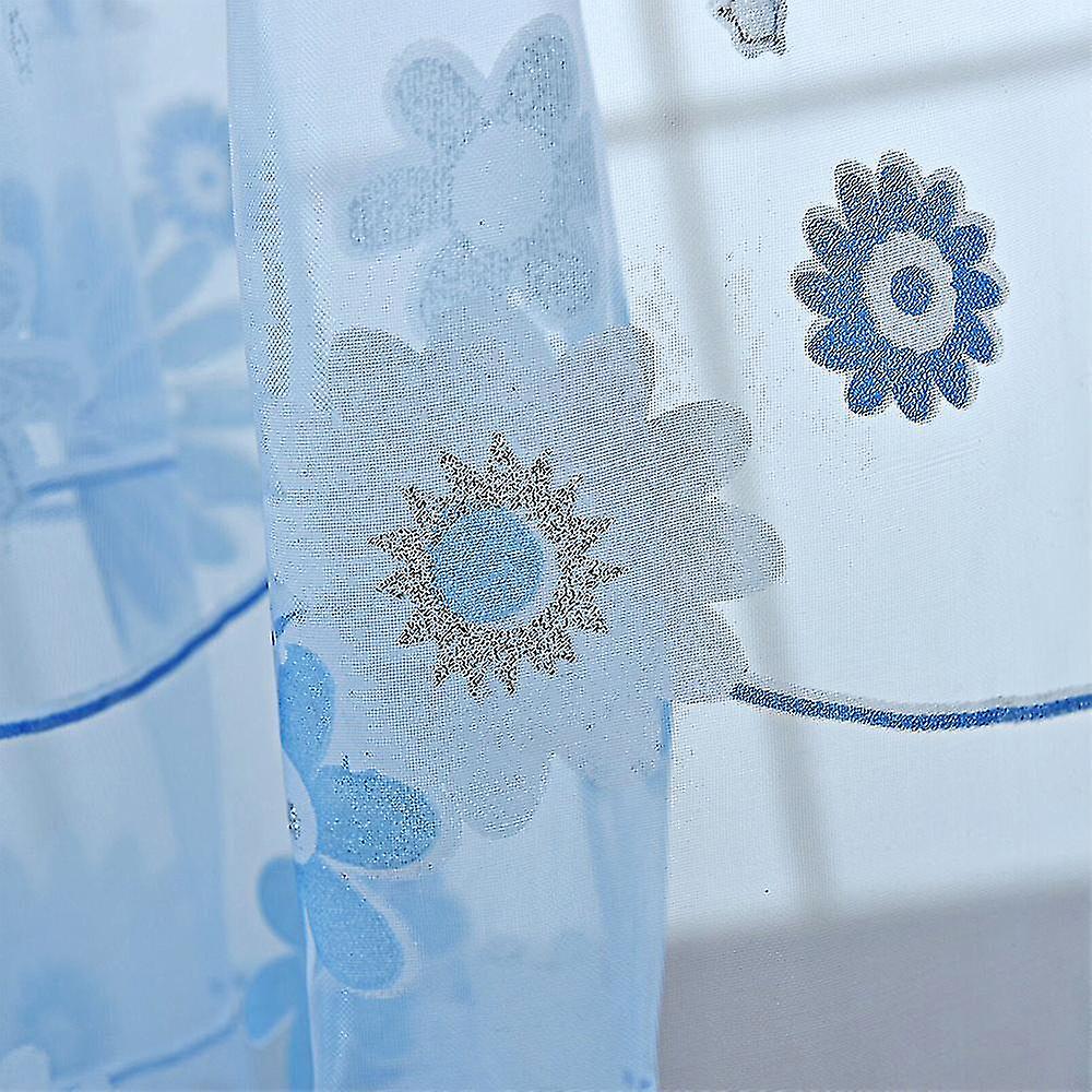 Sheer Voile Curtains 1 Panel Rod Pocket Slot Top Net Window Decor ...