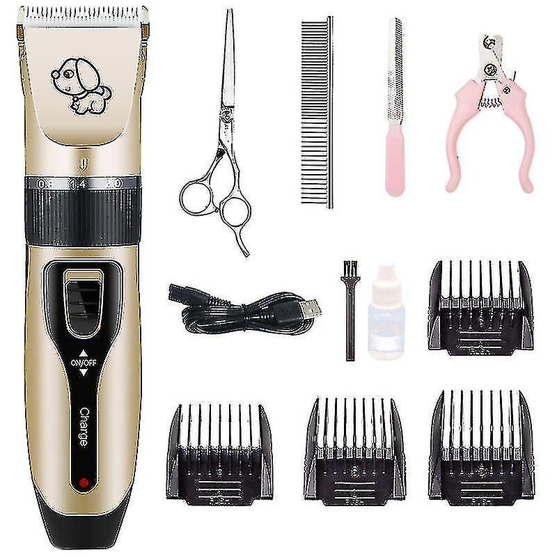 Electric Dog Grooming Clipper, Cordless Pet Grooming Kit Hair Clipper Kit For Dogs, Cats, Pets ...