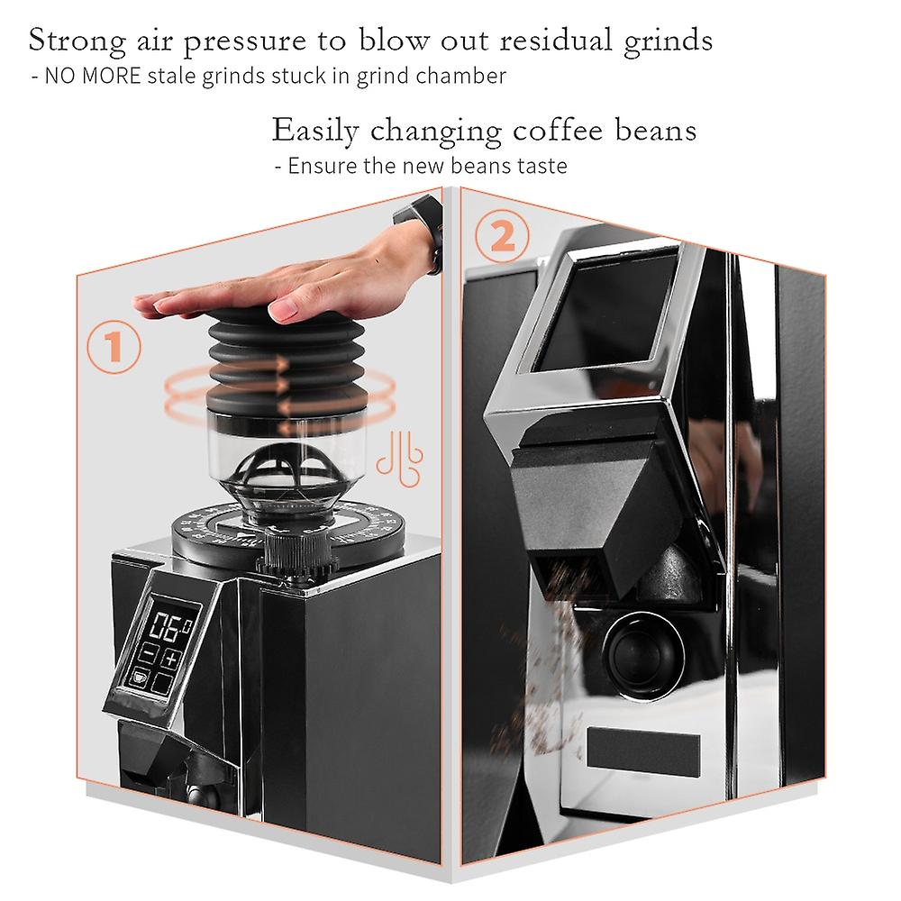 Coffee Beans Grinder Single Dose Hopper/Bellows Coffee Grinder Bean Bin ...