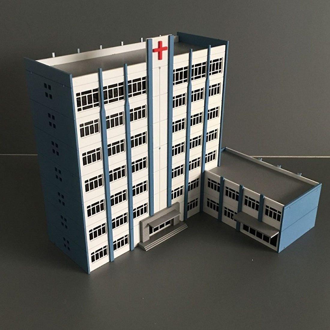 Scale Sand Table Decoration Diy Assembly Model Hospital Building ...