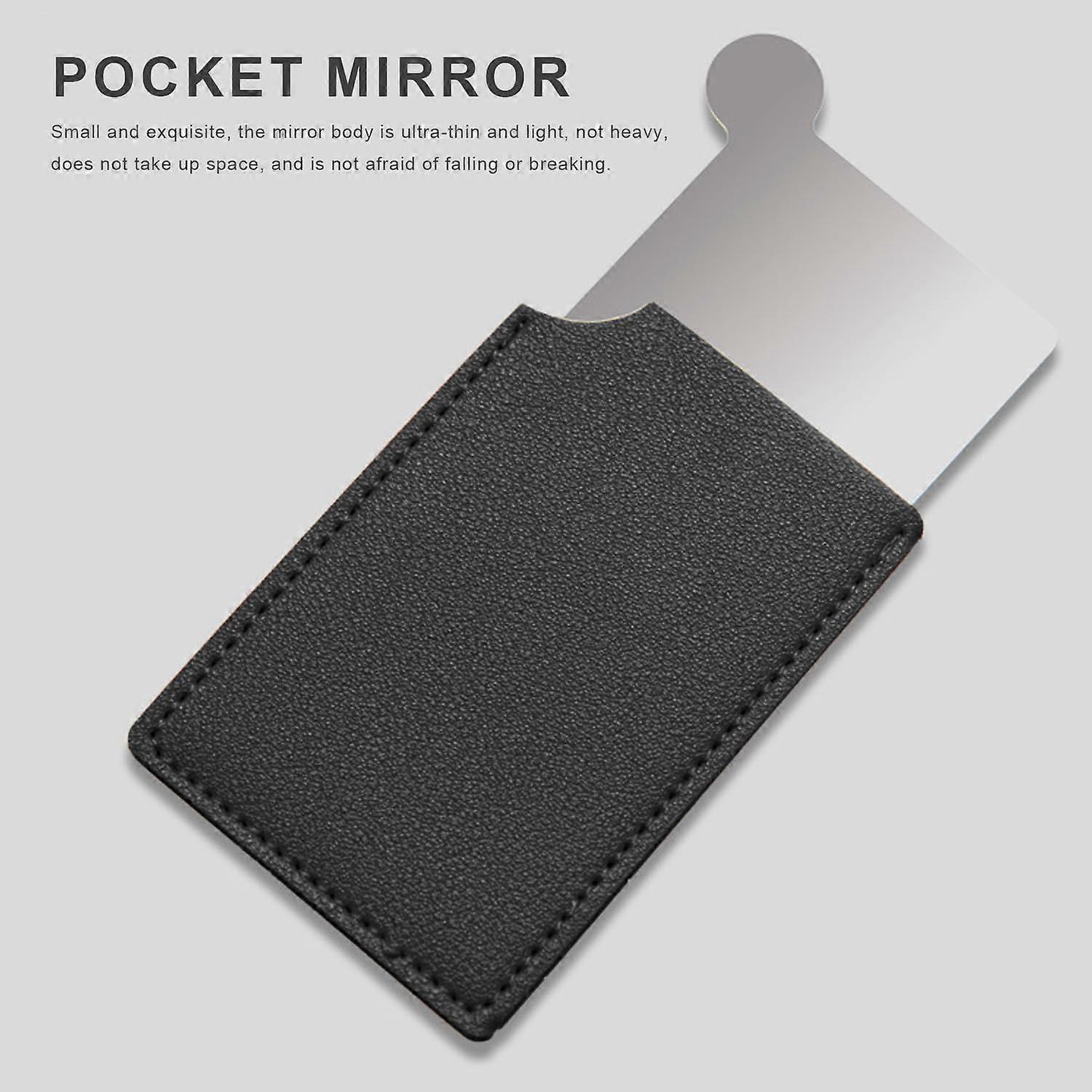Pocket Mirror, 4 Pieces Stainless Steel Small Mirror, Very Thin Mini ...