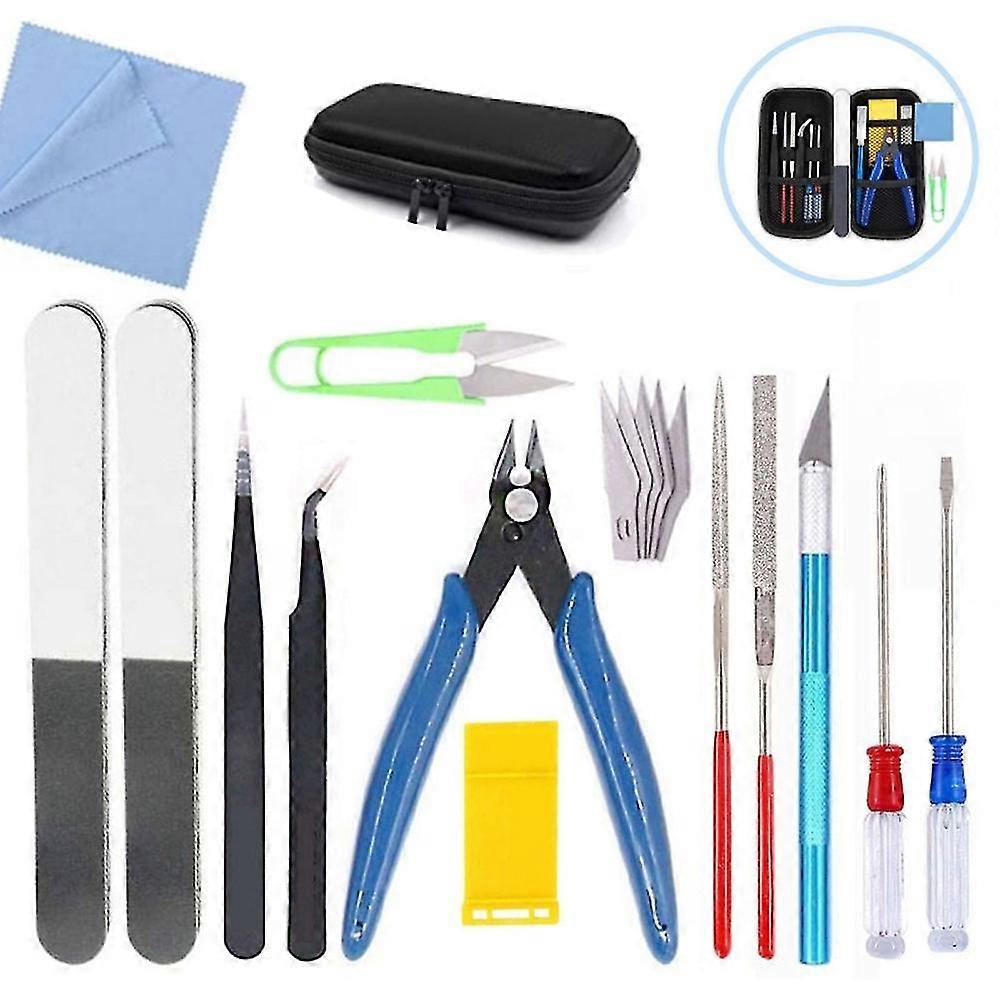 15 PCS Model Tools Kit Modeler Basic Tools Hobby Building Tools Kit for ...