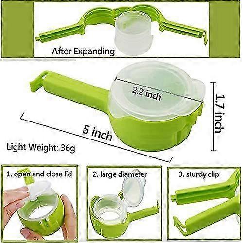 Food Storage Sealing Clips with Pouring Spouts, Bag Clips for Food ...