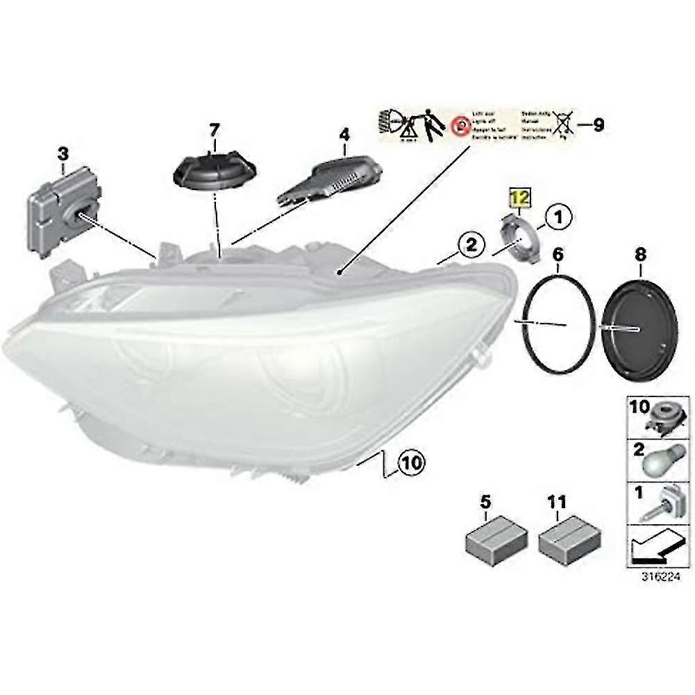 For 2pcs D1S D3S Xenon HID Bulb Holder Adapter Adaptor Ring Retainer ...