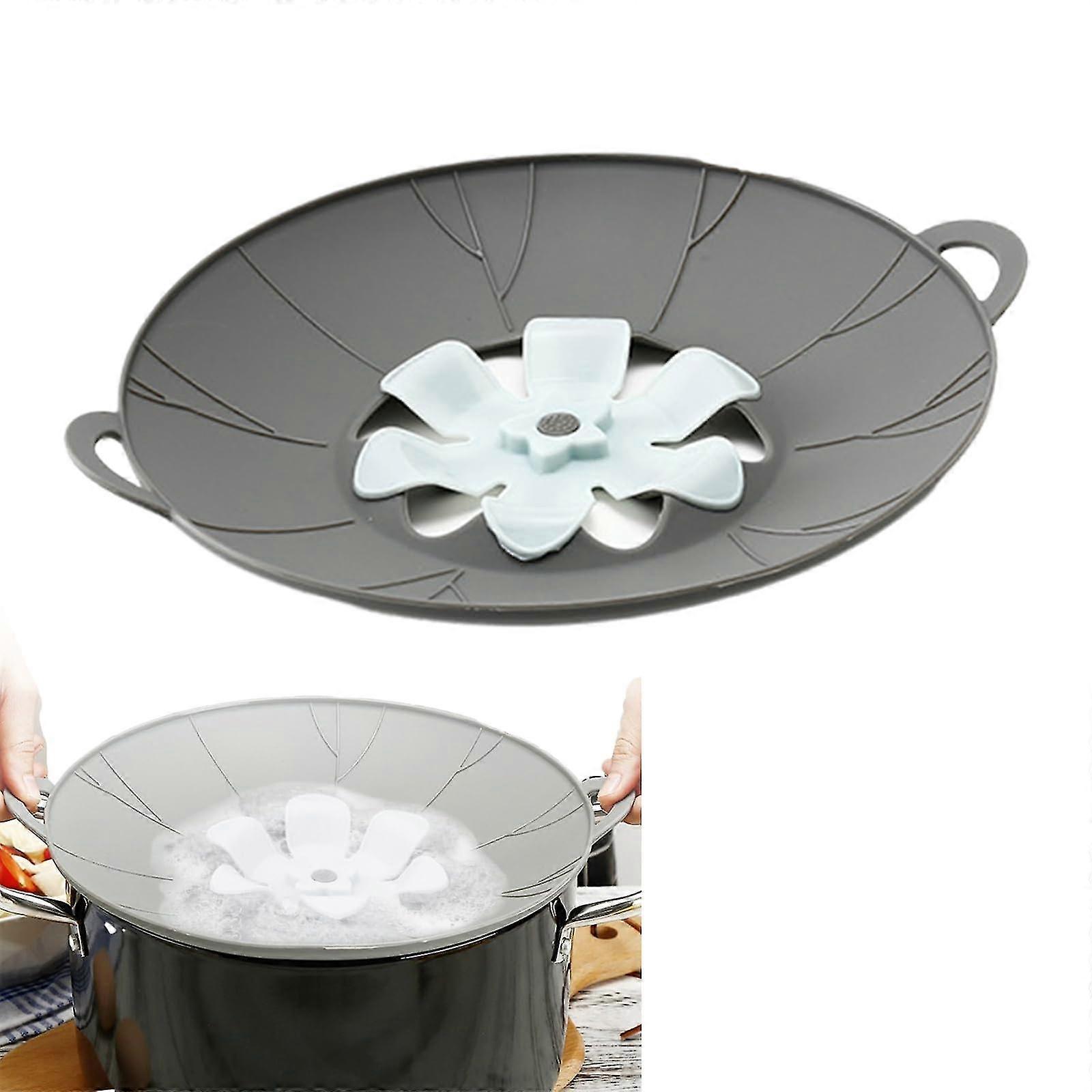 Silicone Splatter Guard, Spill Stopper Lid Cover, Silicone Pan Lid ...