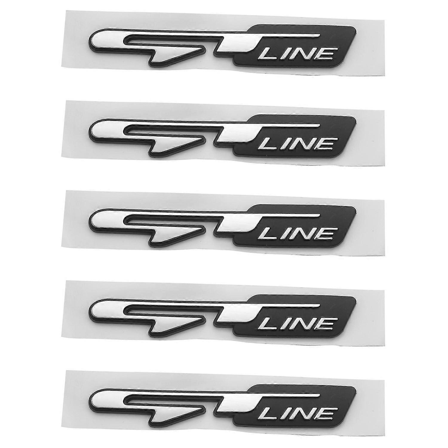 5x Cool 3d Car Style Sticker Gt Line Letters Sticker For Rear Trunk ...
