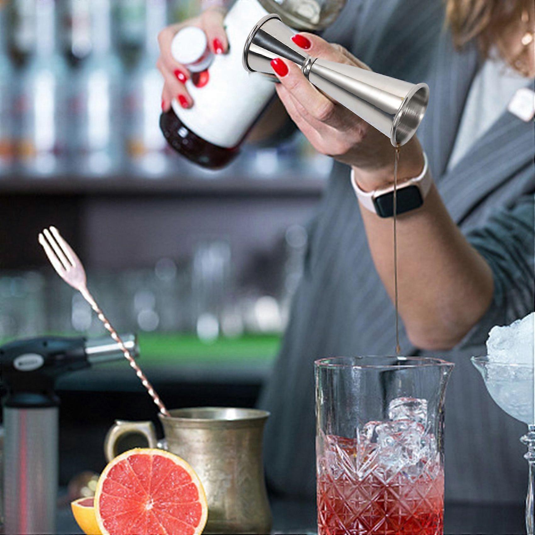 Jigger for Bartending, Double Cocktail Jigger Premium Stainless Steel Jigger Measuring Shot ...