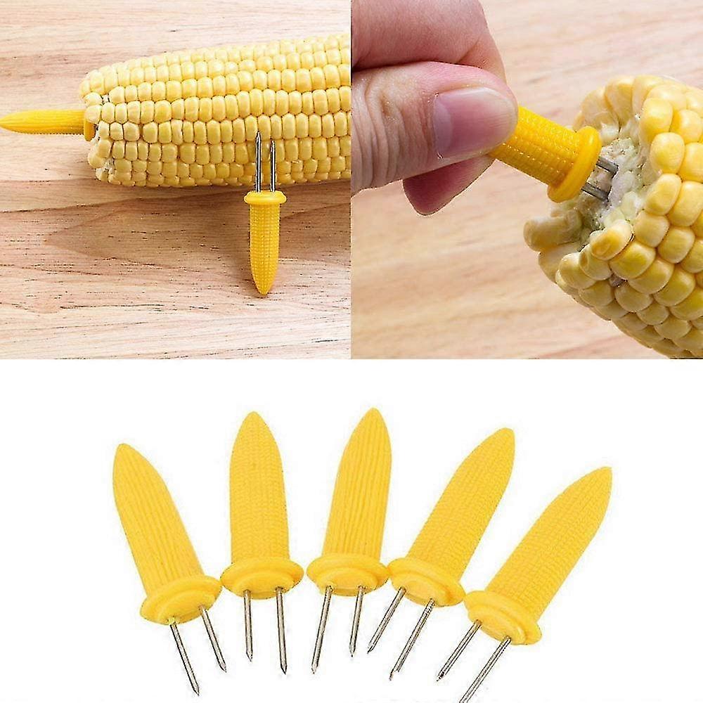 20 Pcs Corn Skewers,corn Spike Shaped Corn Cob Stainless Steel Bbq ...